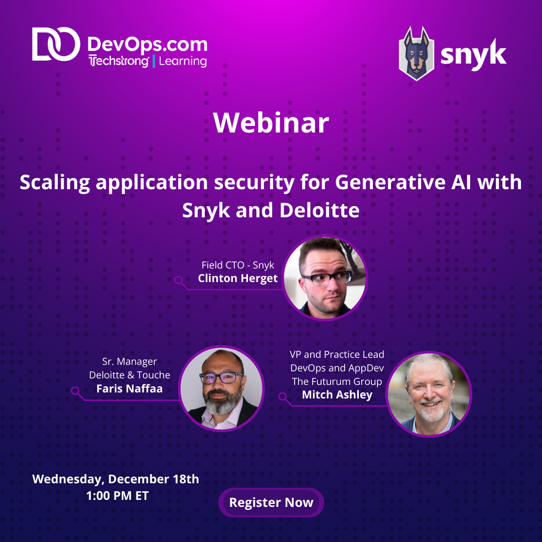 Scaling application security for Generative AI with Snyk and Deloitte